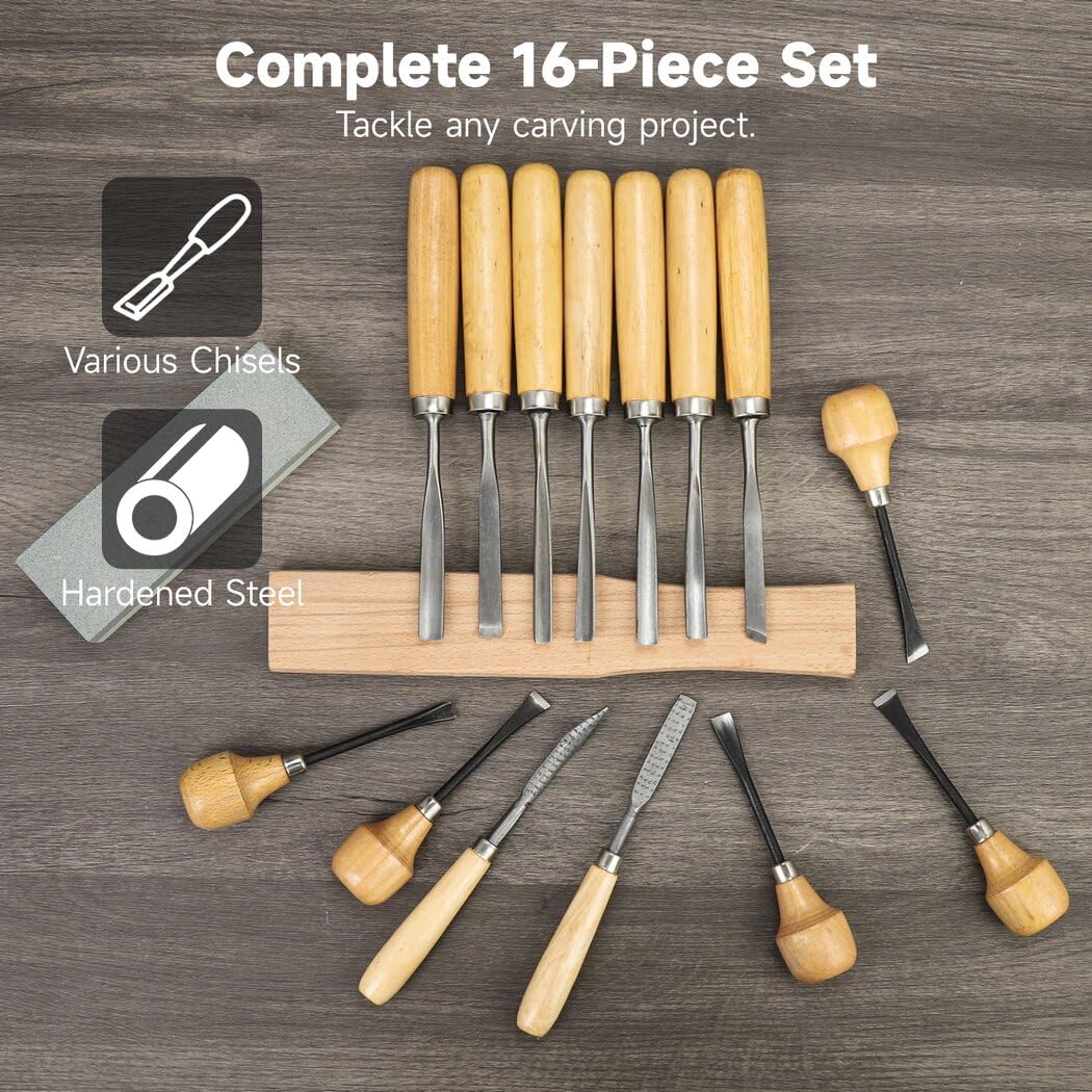 Stone Carving Tools Awliye 12 Pcs Stone Carving Tool, Tungsten Steel ...