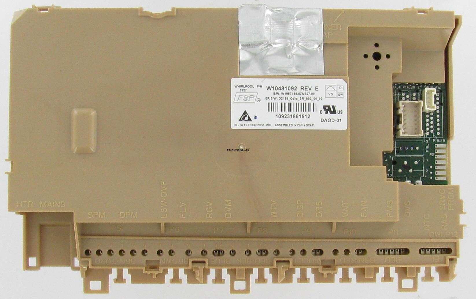 Amazon.com: Whirlpool W10854215 Dishwasher Electronic Control Board ...