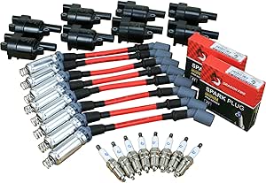 Amazon.com: AIP Electronics Dragon FIRE Performance Ignition Coils Iridium Spark Plug Wires ...