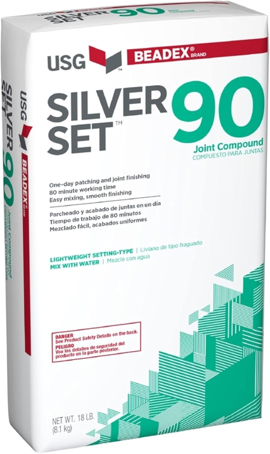 Beadex 385272 18 Lb 90 Minute Silver Set Drywall Compound - Wall ...