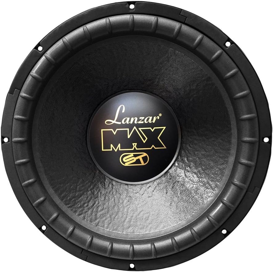 Lanzar 15" Car Subwoofer Speaker- Black Non-Pressed Paper Cone, Stamped ...