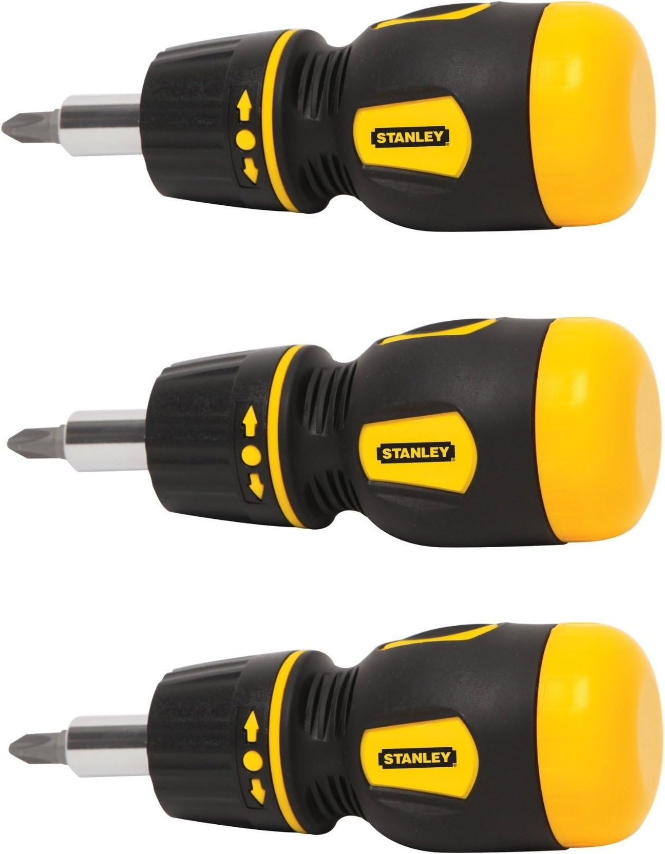 Amazon.com: Stanley 66-358 Stubby Multi-Bit Ratcheting Screwdriver NIP ...