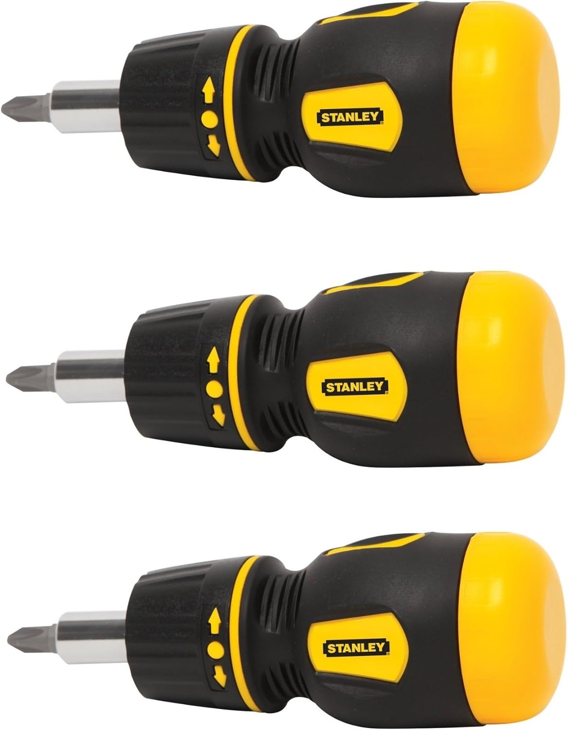 Amazon.com: Stanley 66-358 Stubby Multi-Bit Ratcheting Screwdriver NIP ...