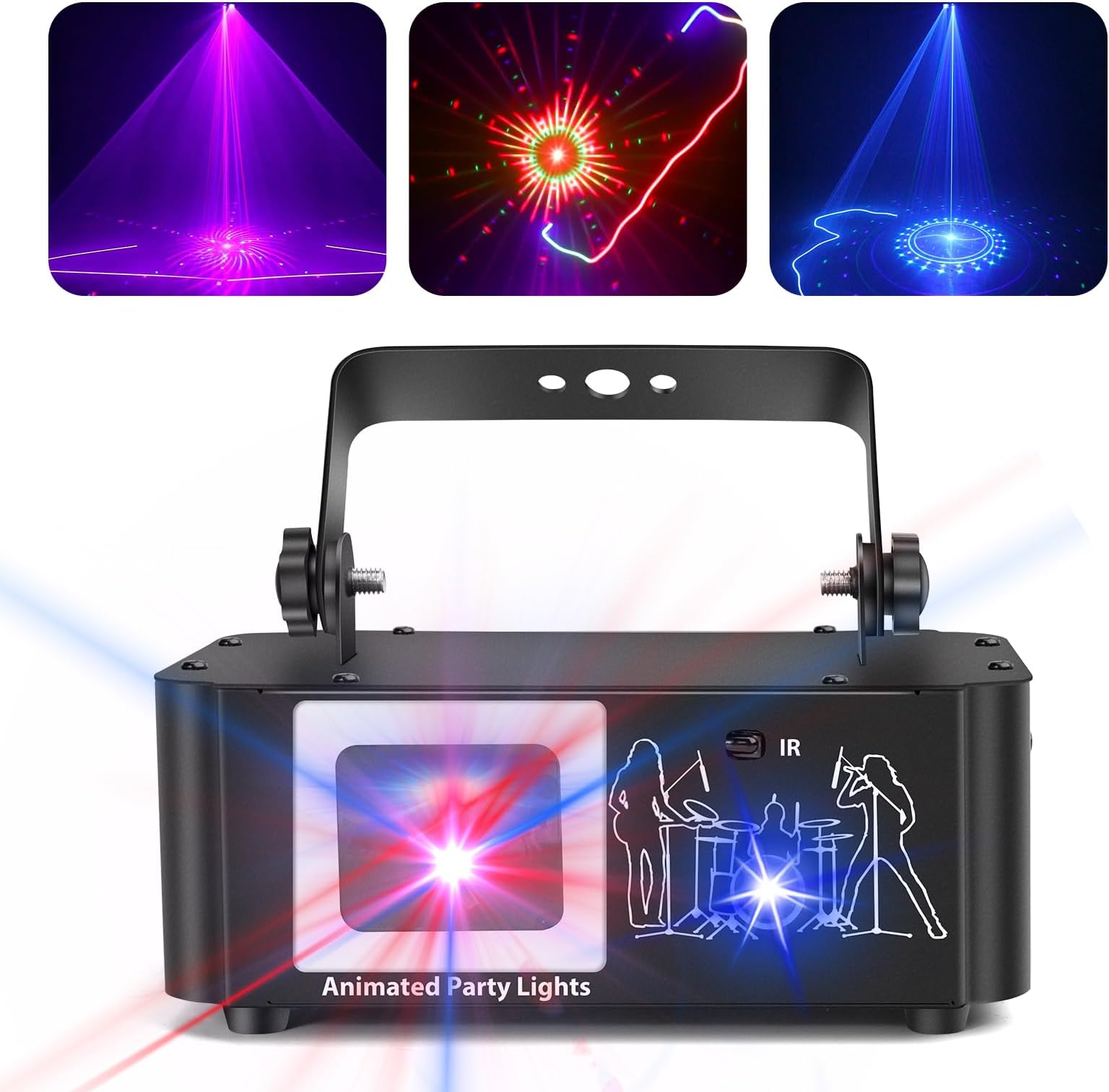 Ehaho DJ Discolicht Partylicht L2700 | 3D RGB Animation DJ Licht mit ...