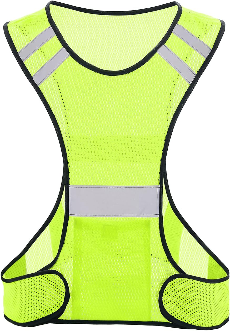 TCCFCCT Reflective Running Vest, High Visibility Running Gear with ...