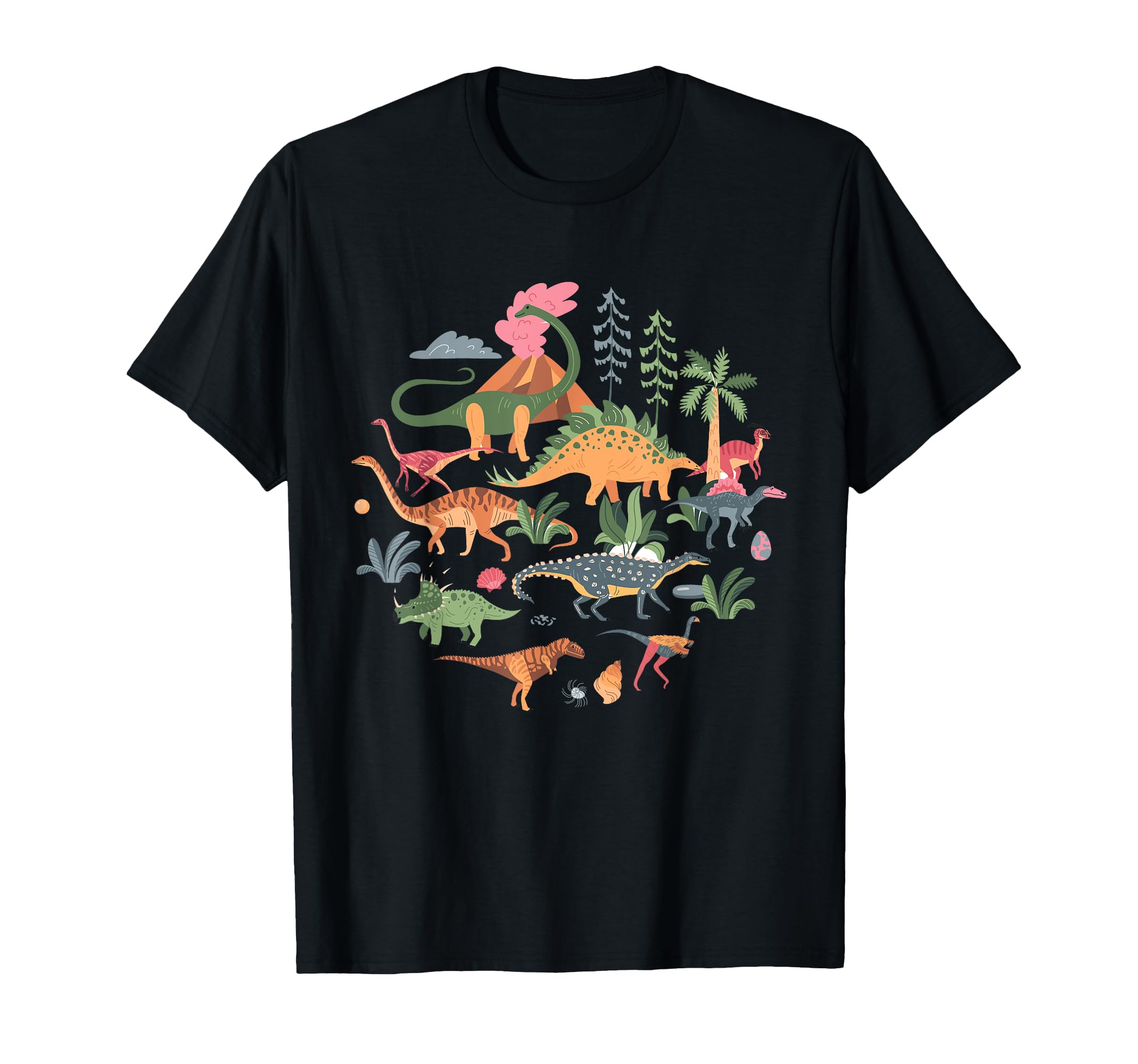 Amazon.com: Cute Dinosaurs / Illustration - Dino Collection - Classic T ...