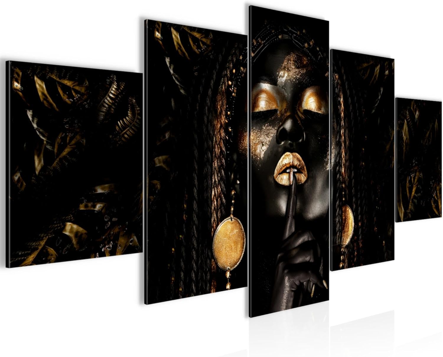 Amazon.de: Runa Art Wandbilder Abstrakt 5 Teilig Bild auf Vlies ...