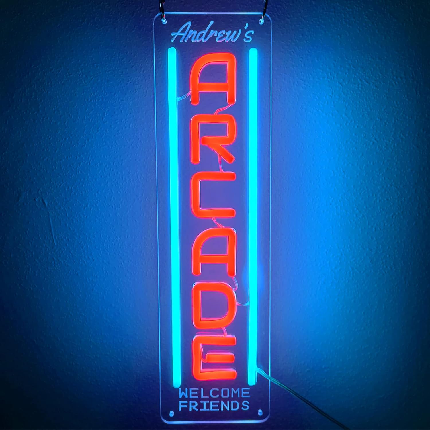 Custom Arcade Neon Sign Vertical, Handmade Personalized Retro Game Ice ...