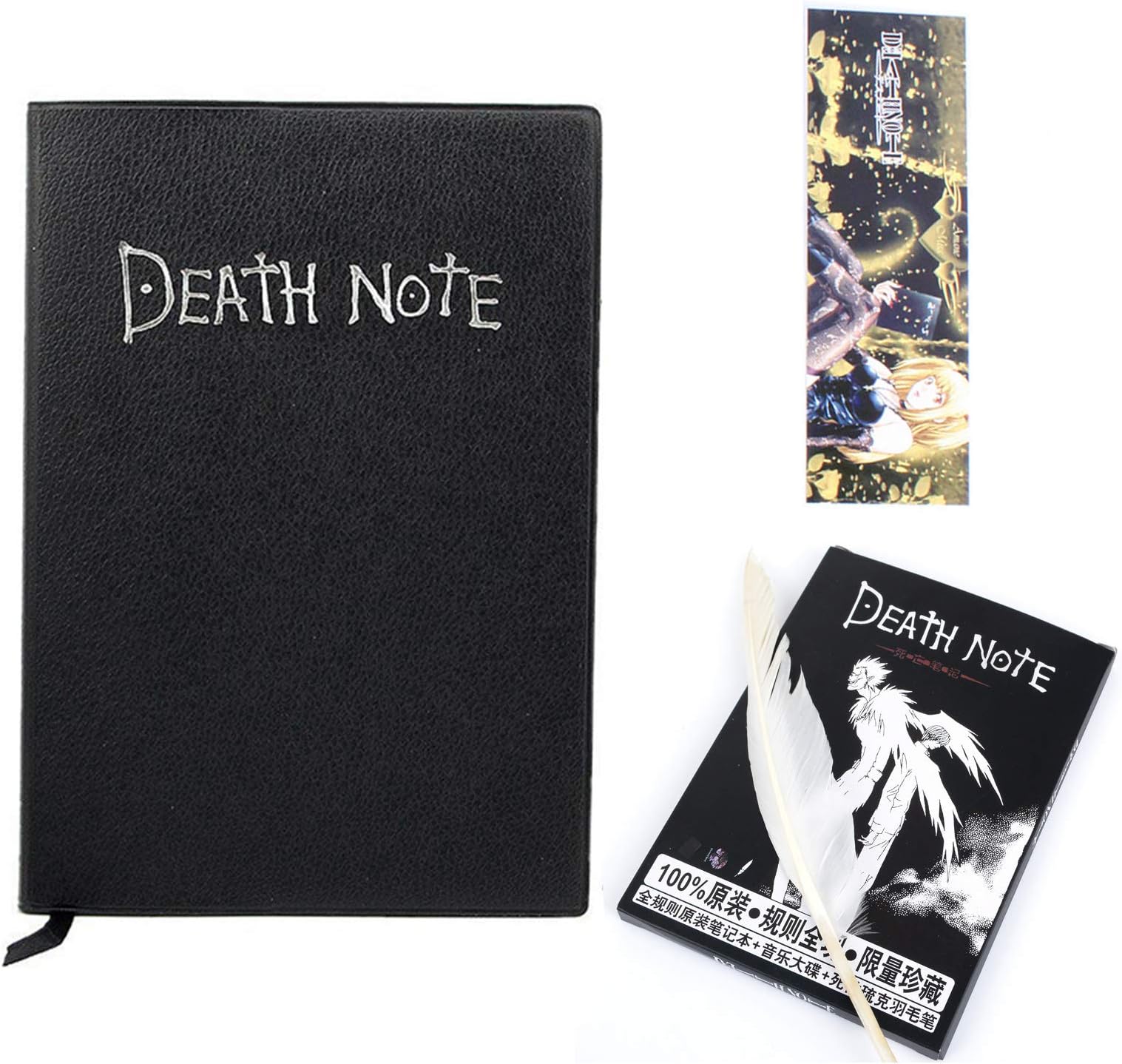 REOVE Death Note Notebook with Feather Pen, Fashion Anime Theme Death ...