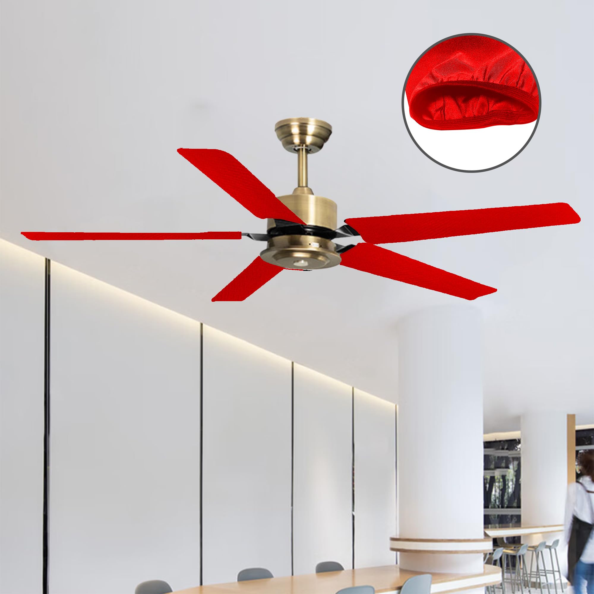 Rattan Ceiling Fan Blade Covers Animals & Nature Themed Decorative