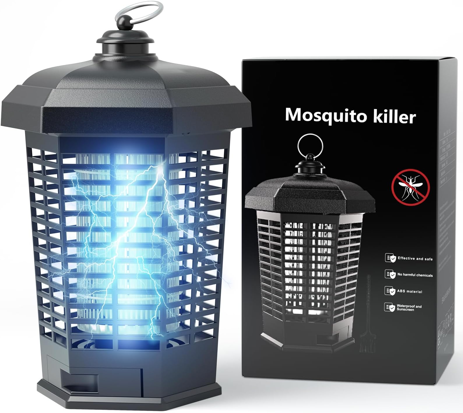 Amazon.com : Indoor Bug Zapper Rechargeable with Electric Fly Swatter ...