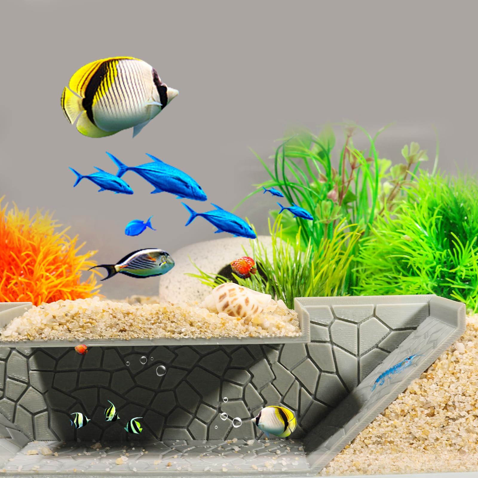 Snapklik.com : LingoFoto Aquarium Undergravel Fish Tunnel Hide Cave ...