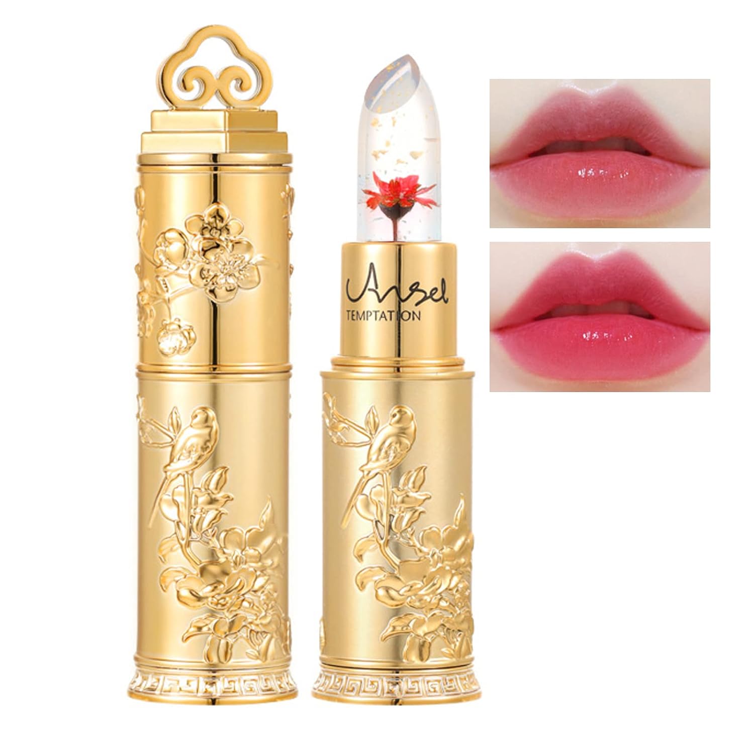 Amazon.com : LuckNest Flower Jelly Lipstick Set Temperature Change ...