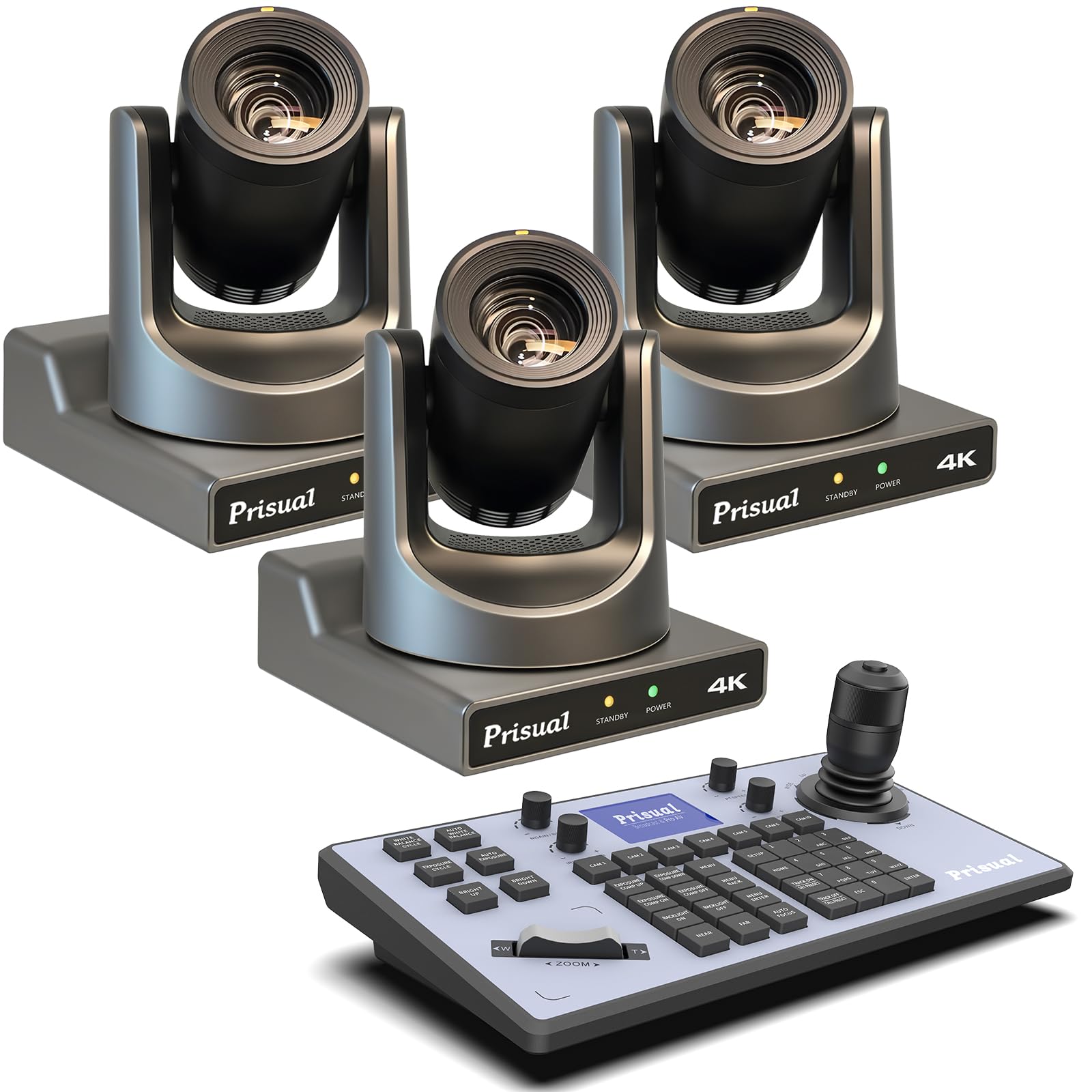 Amazon.com : Prisual 4K NDI PTZ Camera 20X Optical Zoom Auto Tracking ...