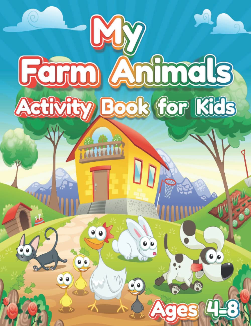 Buy My Farm Animals Activity Book for Kids Ages 4-8: Coloring, Tracing ...
