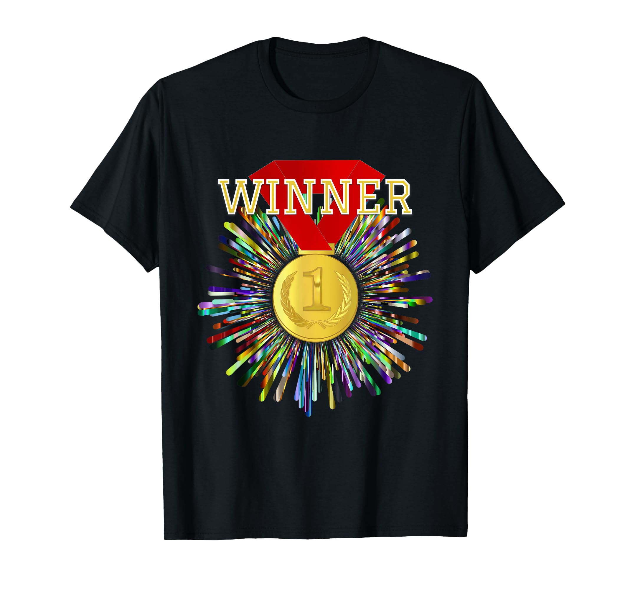 Amazon.com: Competition Prize Winner Gold Medal #1 T-shirt T-Shirt ...