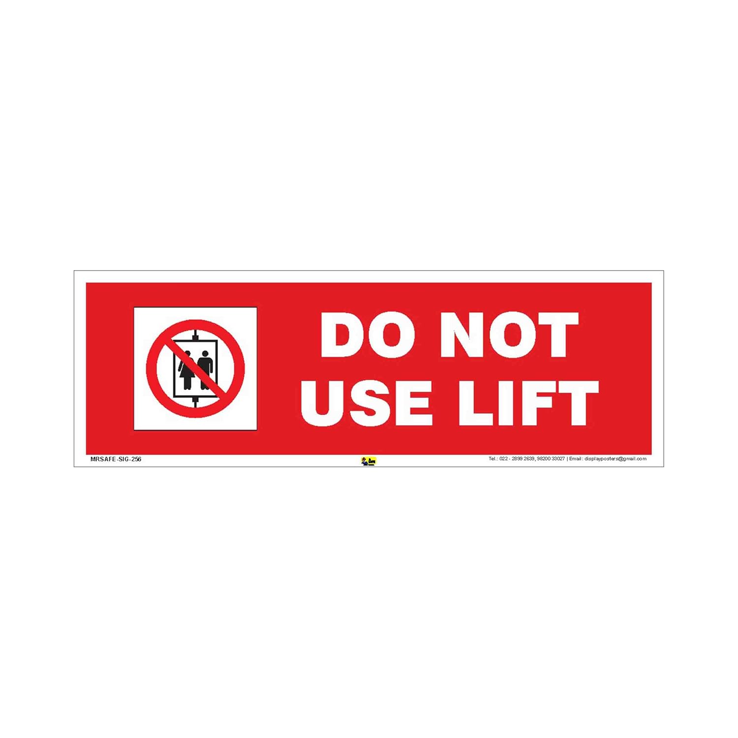 Mr. Safe - Do Not Use Lift Sign PVC Sticker 15 Inch X 6 Inch : Amazon.in