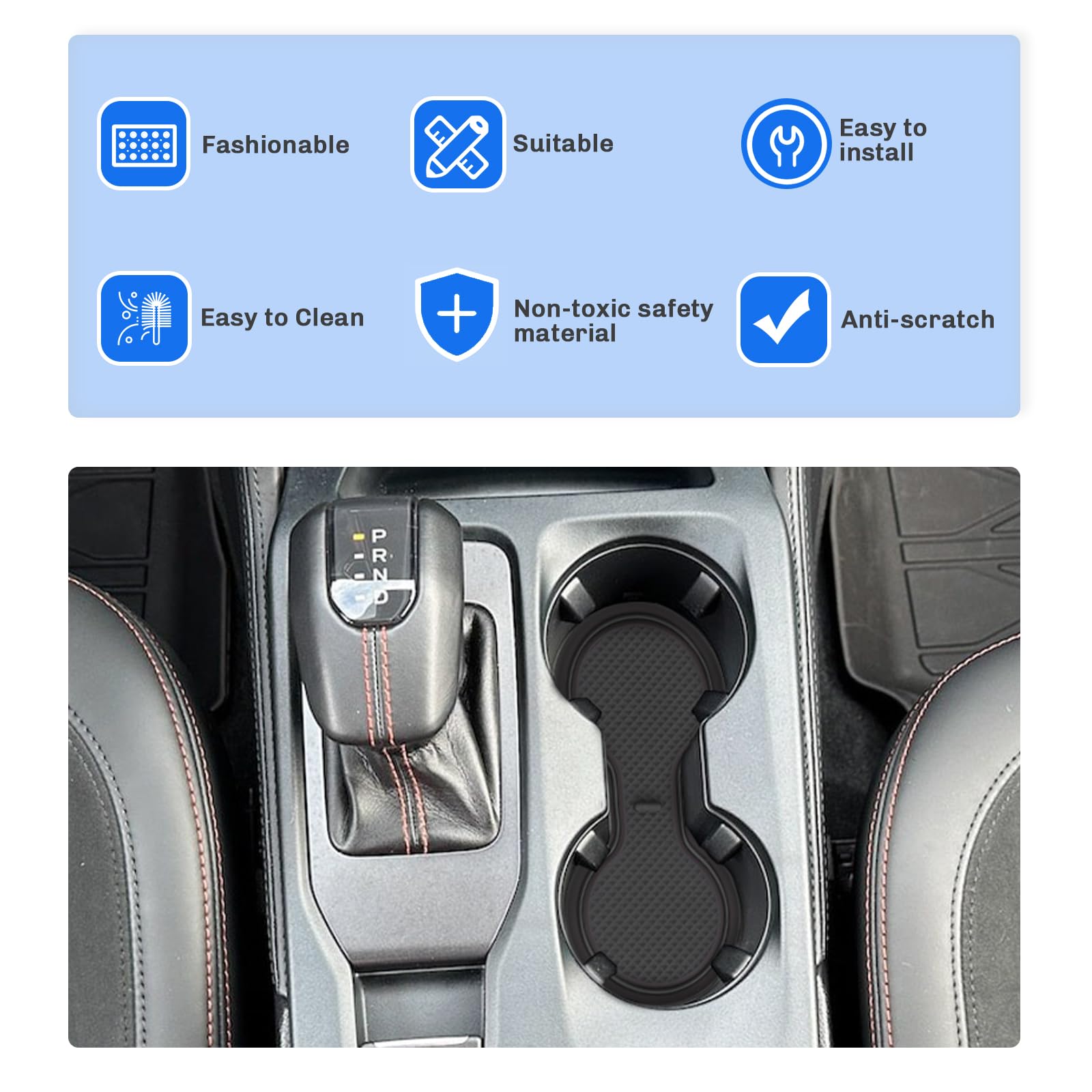 Snapklik.com : SXCY For 2024 Ford Ranger Accessories Cup Holder Inserts ...
