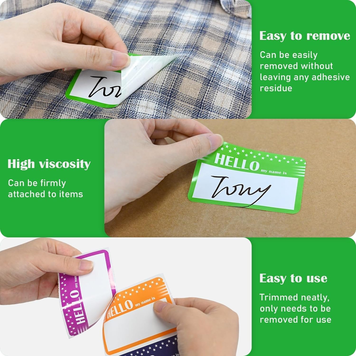 Snapklik.com : L Liked 300 Stickers - 3.5" X 2.25" Colors Plain Name ...