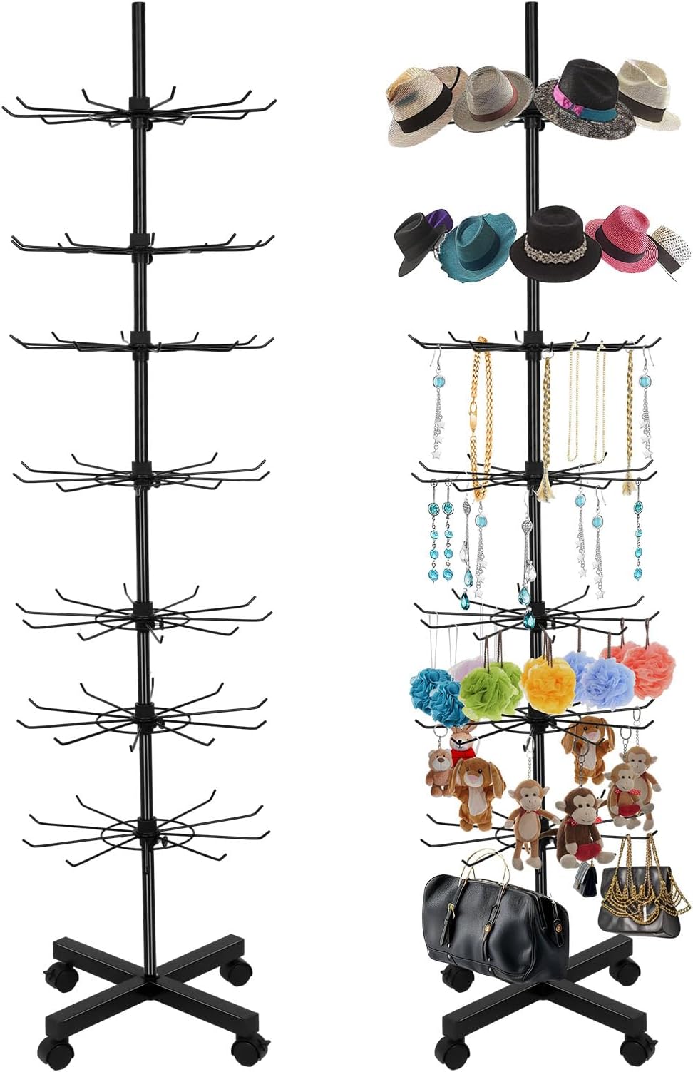 Amazon.com: KODPDS Retail Display Stand 7 Tier Rotating Display Rack ...