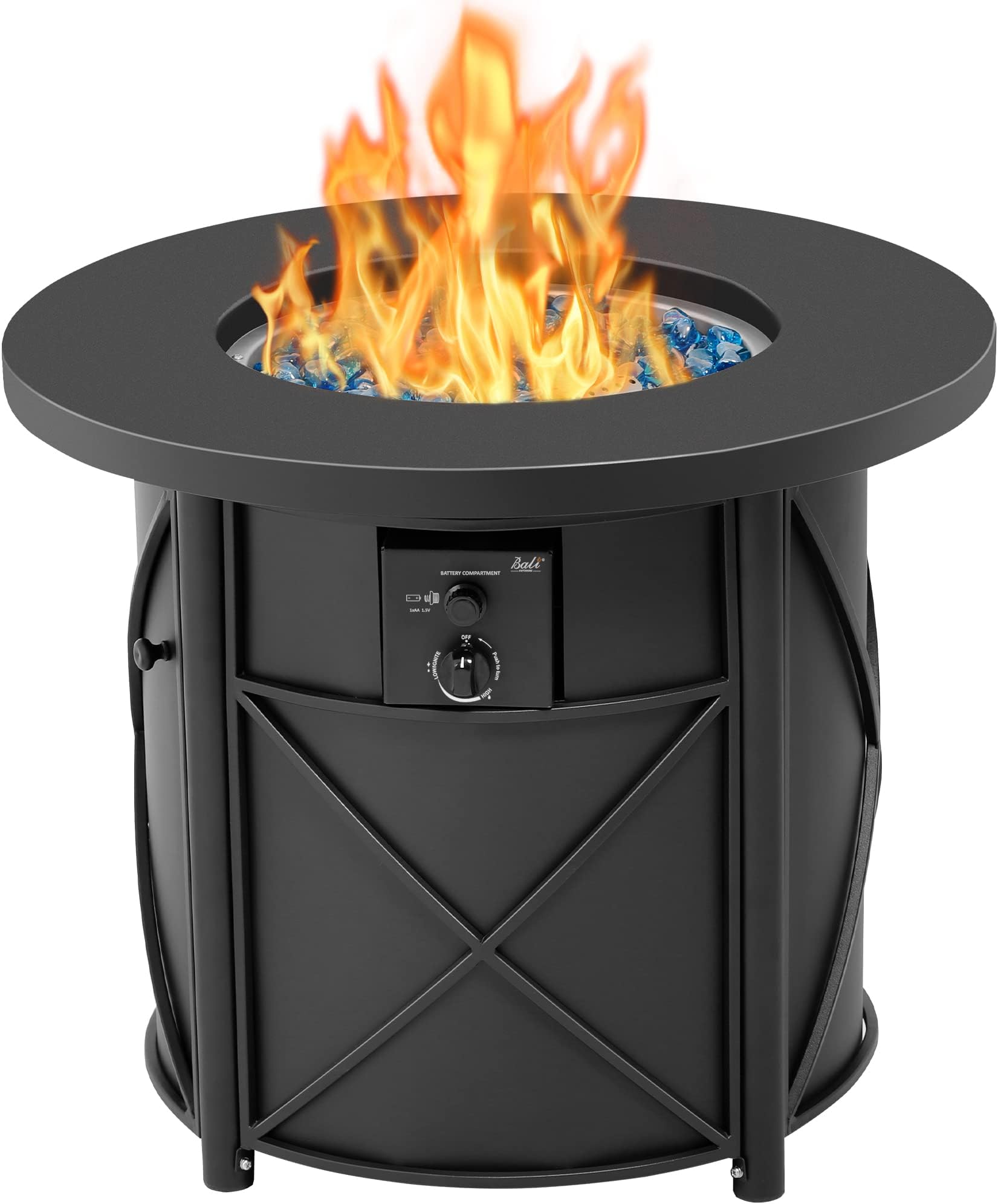 Amazon.com : Christopher Knight Home Angeles Outdoor Circular Fire Pit ...