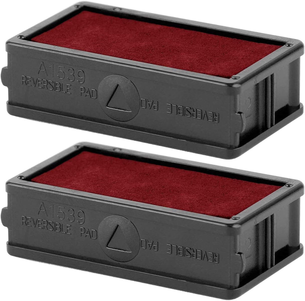 Amazon.com : ExcelMark A1539 Self Inking Stamp Ink Refill - Red - Set ...