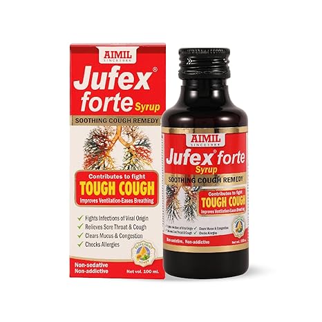 Buy AIMIL Jufex Forte Syrup - 100ml | Ayurvedic Herbal Syrup (Pack of 1 ...