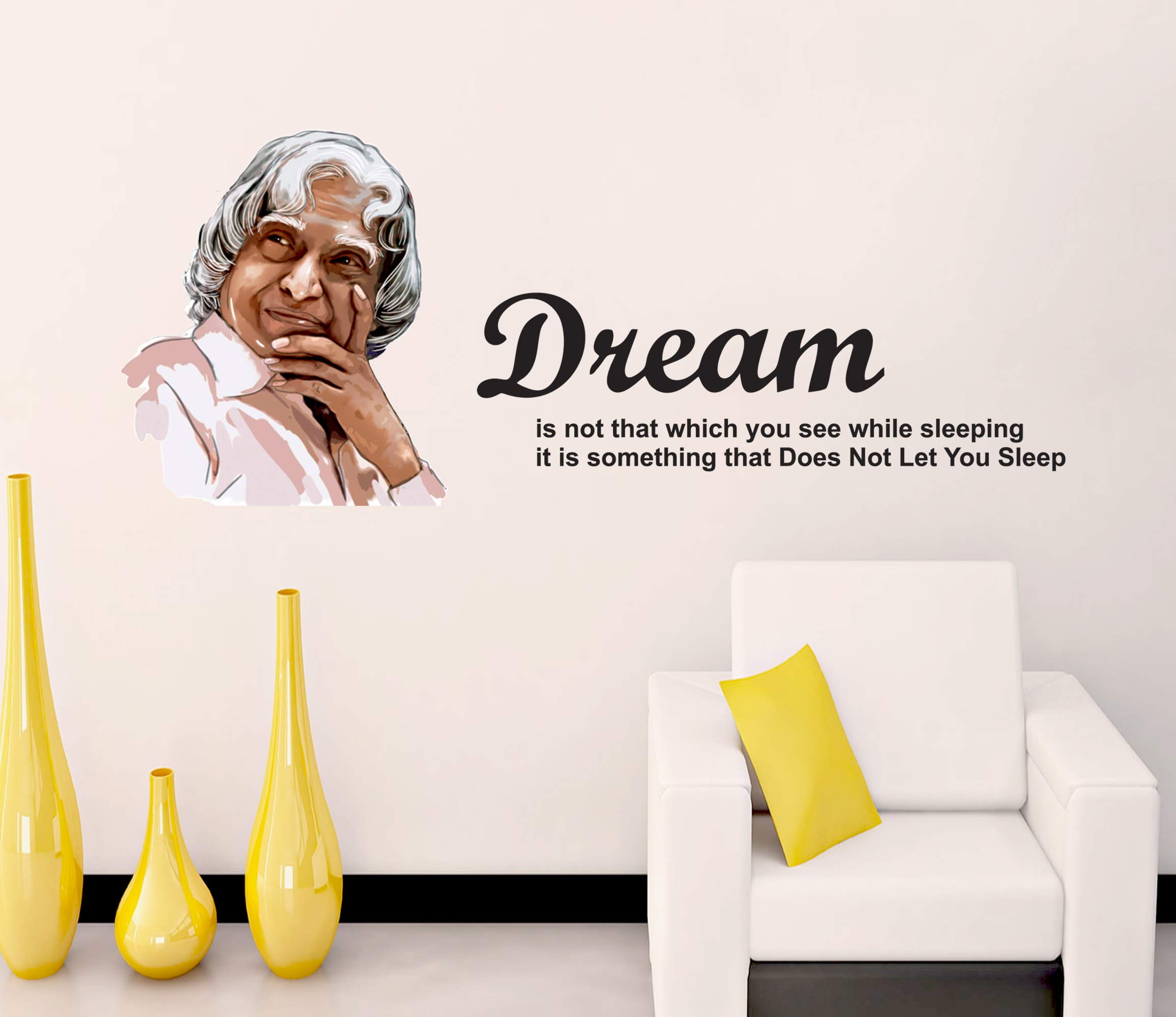 Masstone APJ Abdul Kalam Motivational Quote Wall Sticker | Apj Abdul ...