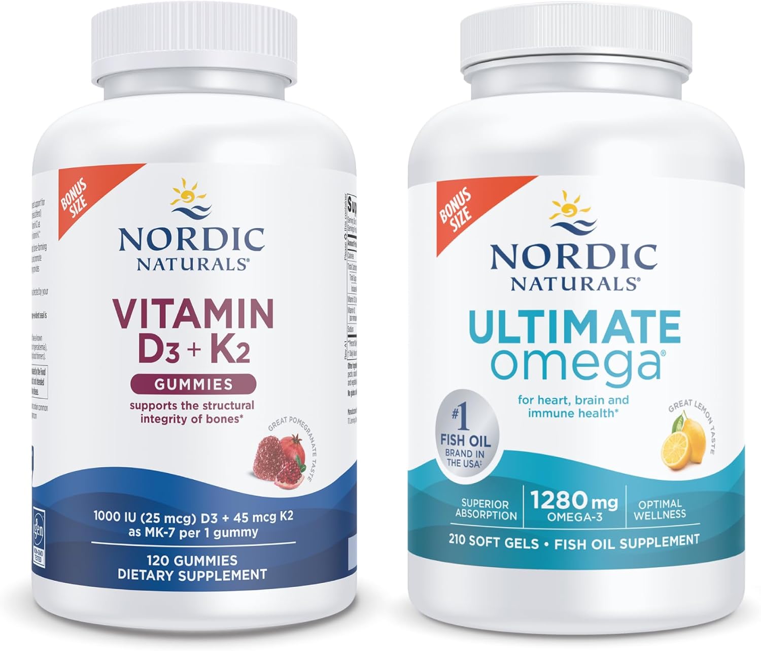Amazon.com: Nordic Naturals Paquete de iniciación - Gomitas de vitamina D3+K2, Ultimate Omega ...
