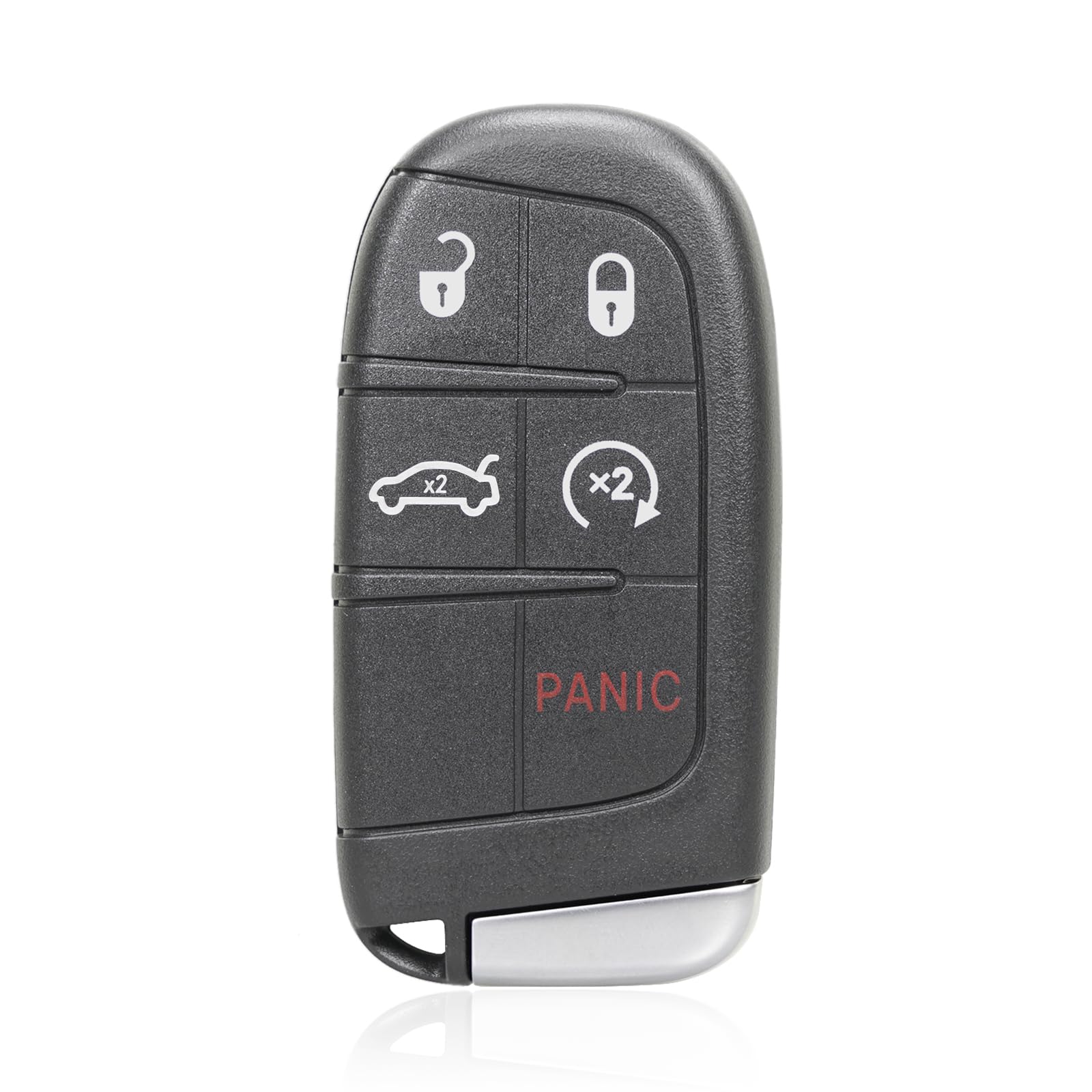 Unifizz Smart Car Replacement Key Fob Shell Case 5 Buttons Black for ...