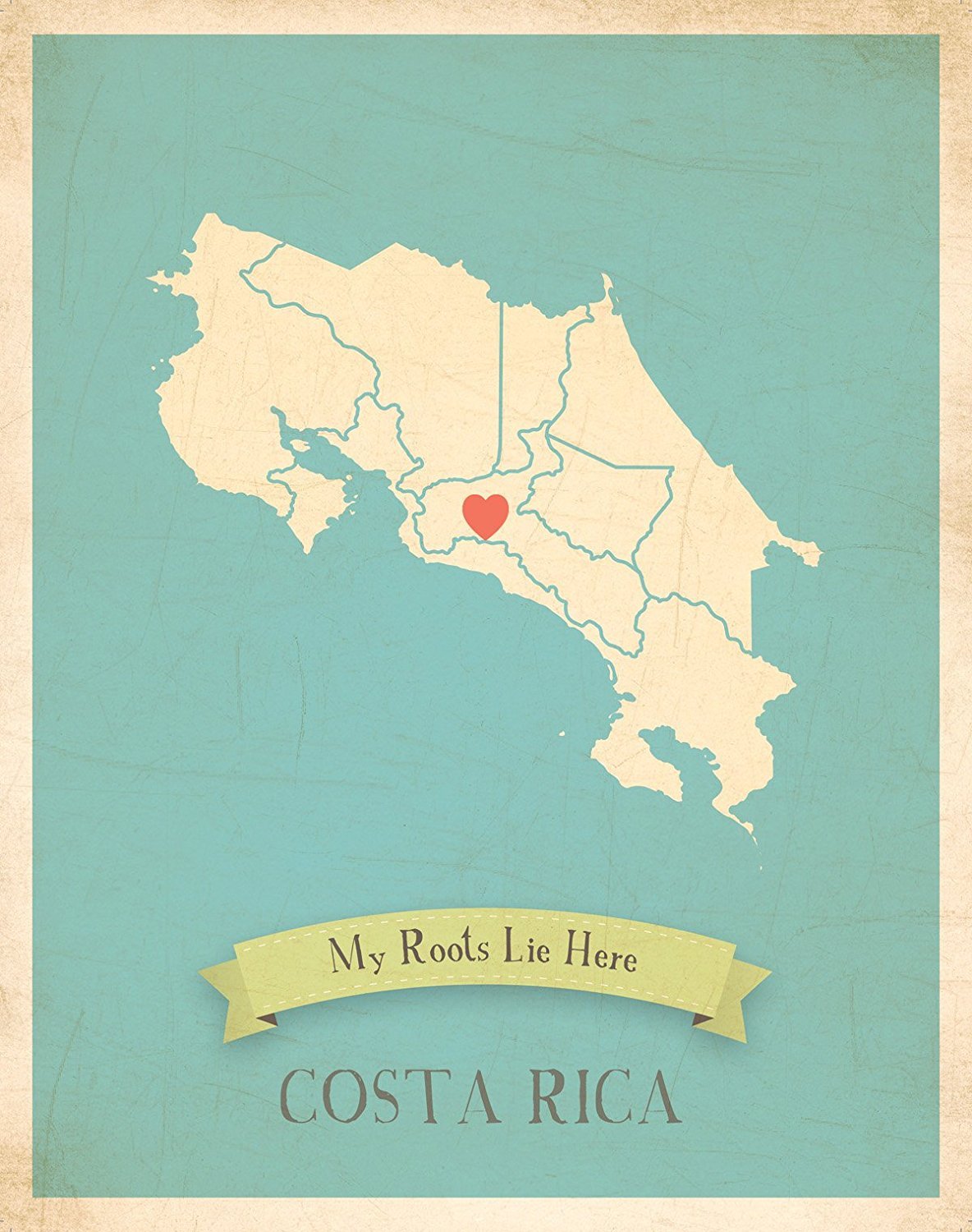 Amazon.com: Children Inspire Design Wall Map, My Roots Costa Rica ...