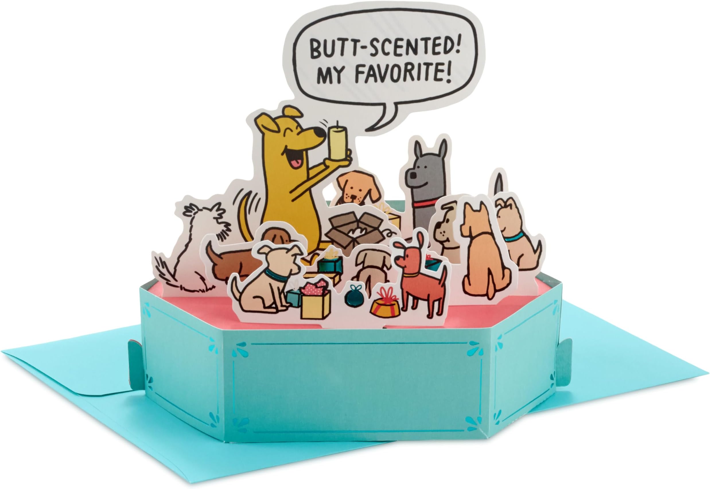 Amazon.com : Hallmark Paper Wonder Funny Mother's Day Pop Up Card (Dog ...