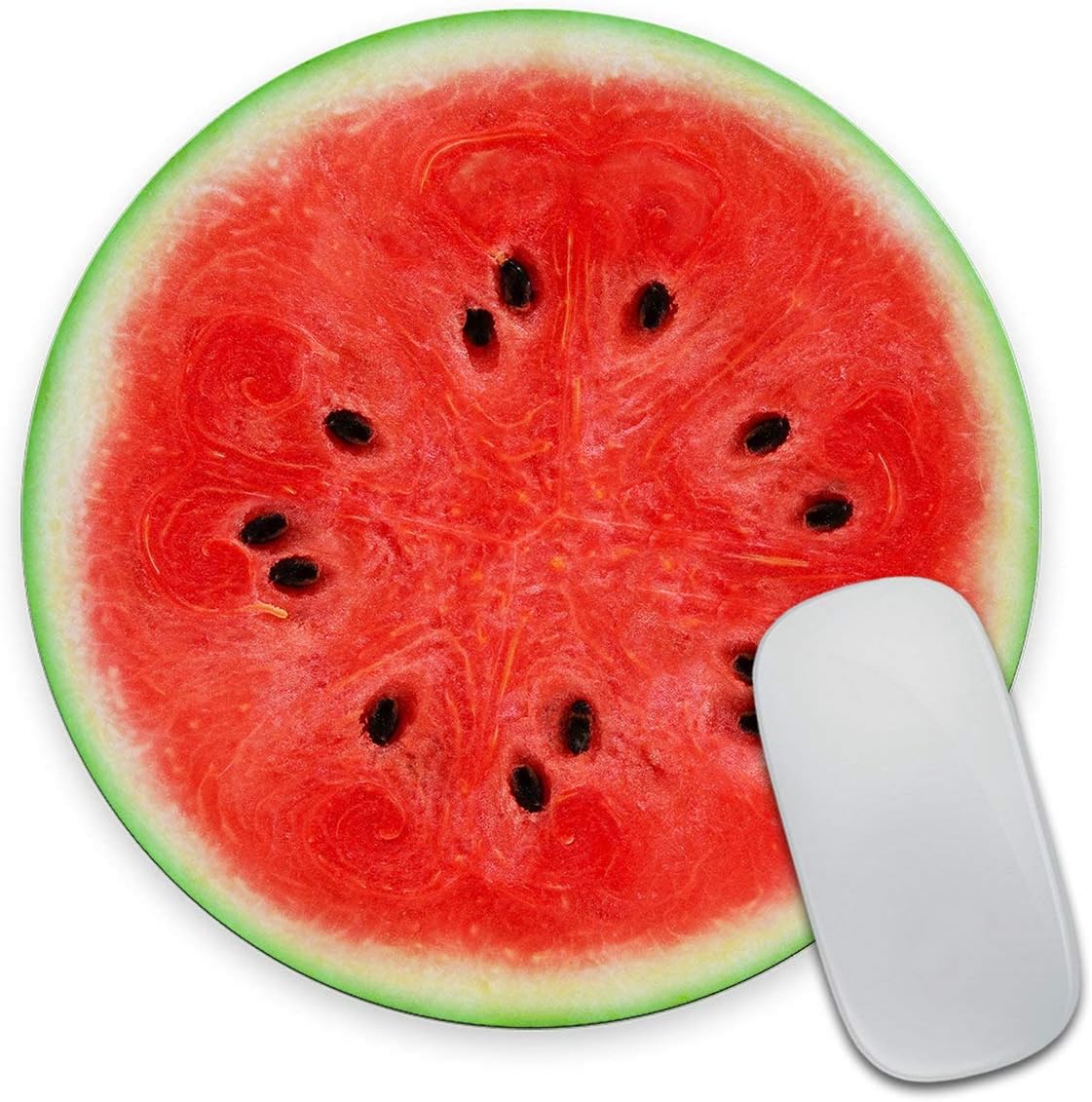 Amazon.com: Smooffly Round Gaming Mouse Pad Custom Design, Watermelon ...