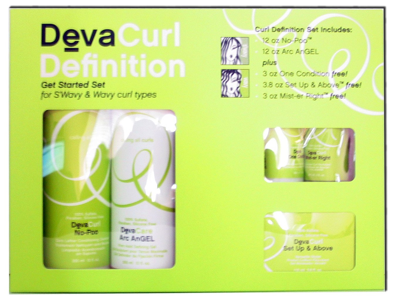 Amazon.com : Deva Curl Definition Get Started Set for S'wavy & Wavy ...
