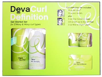 Amazon.com : Deva Curl Definition Get Started Set for S'wavy & Wavy Curl Types : Curl Enhancers ...