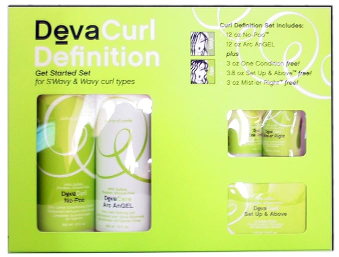 Amazon.com : Deva Curl Definition Get Started Set for S'wavy & Wavy ...
