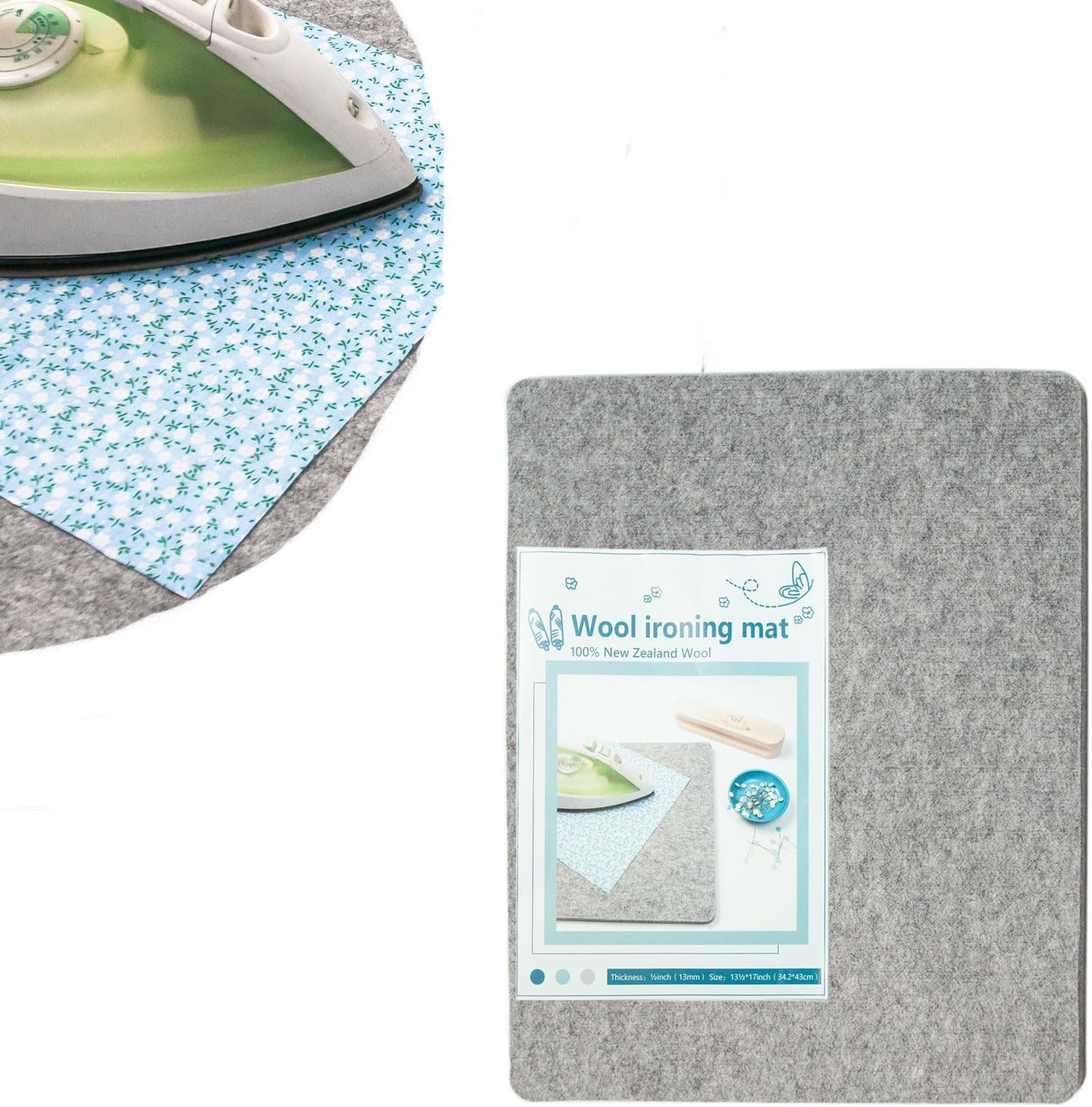 Rdutuok 43x61cm (24x17inch) Wool Pressing Mat for Quilting Ironing Pad ...