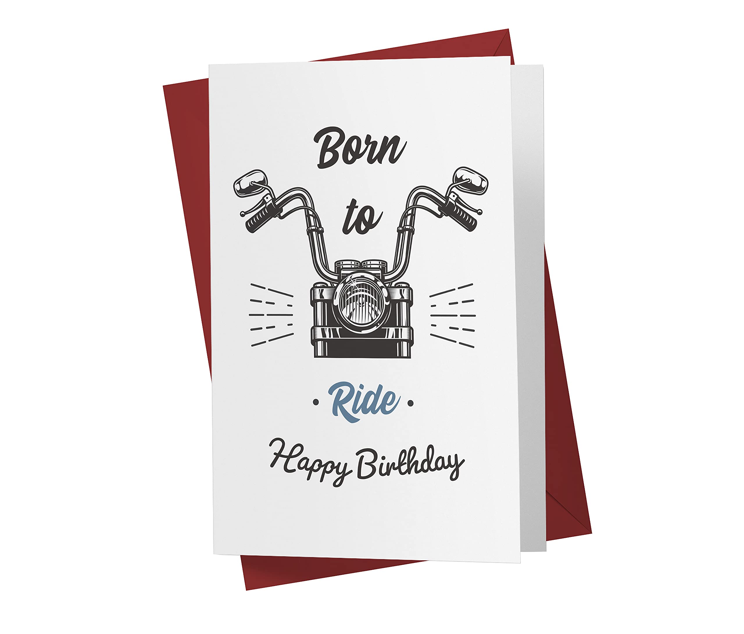 Masculine Happy Birthday Motorcycle