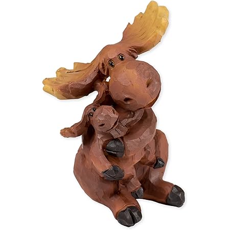 Amazon.com: Slifka Sales Co. Stacked Moose Family 4.5 x 4.5 x 6 Inch ...