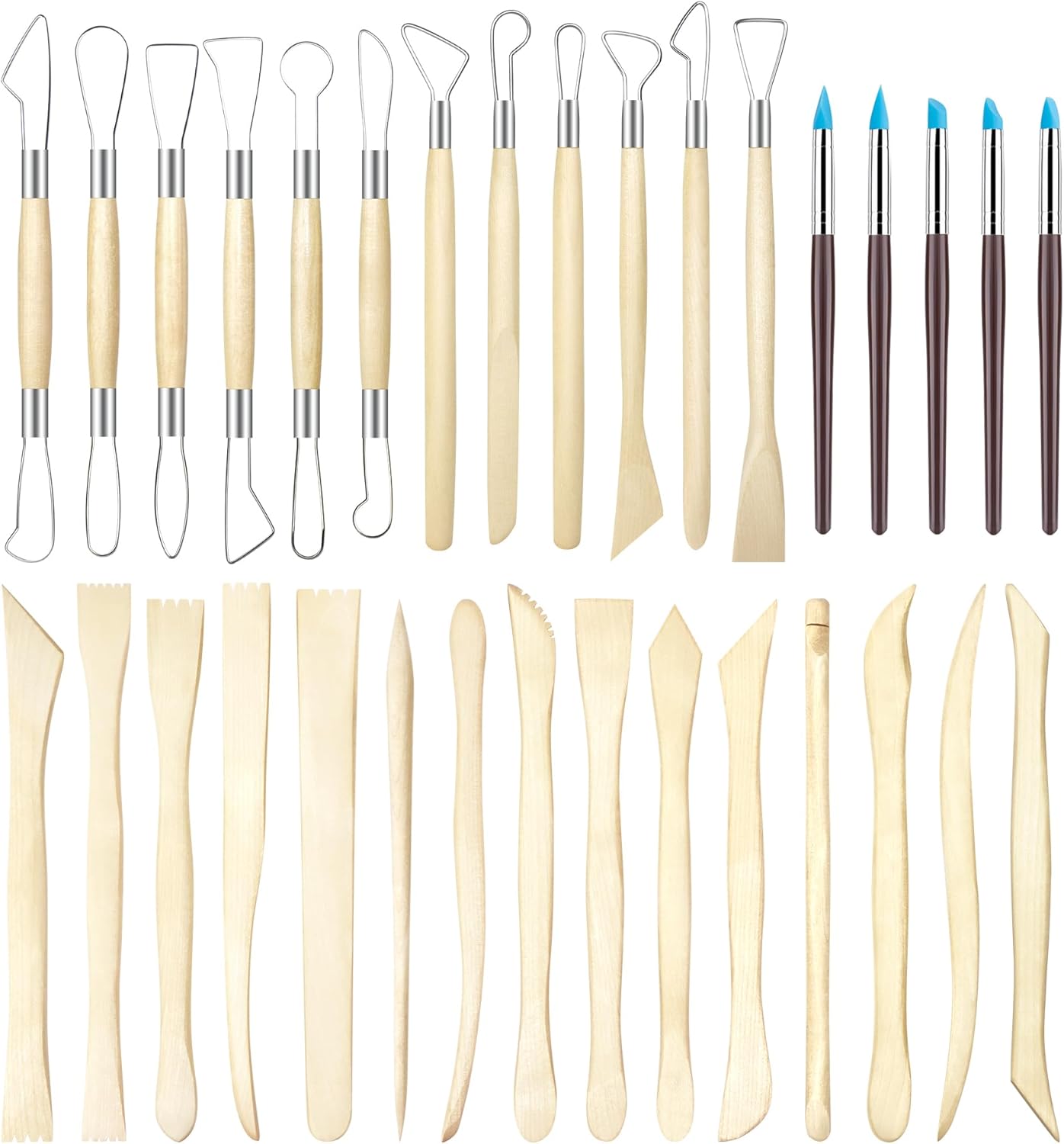 Amazon.com: XDT Artist Clay Sculpting Kit with Pottery Tools 32 Piece ...