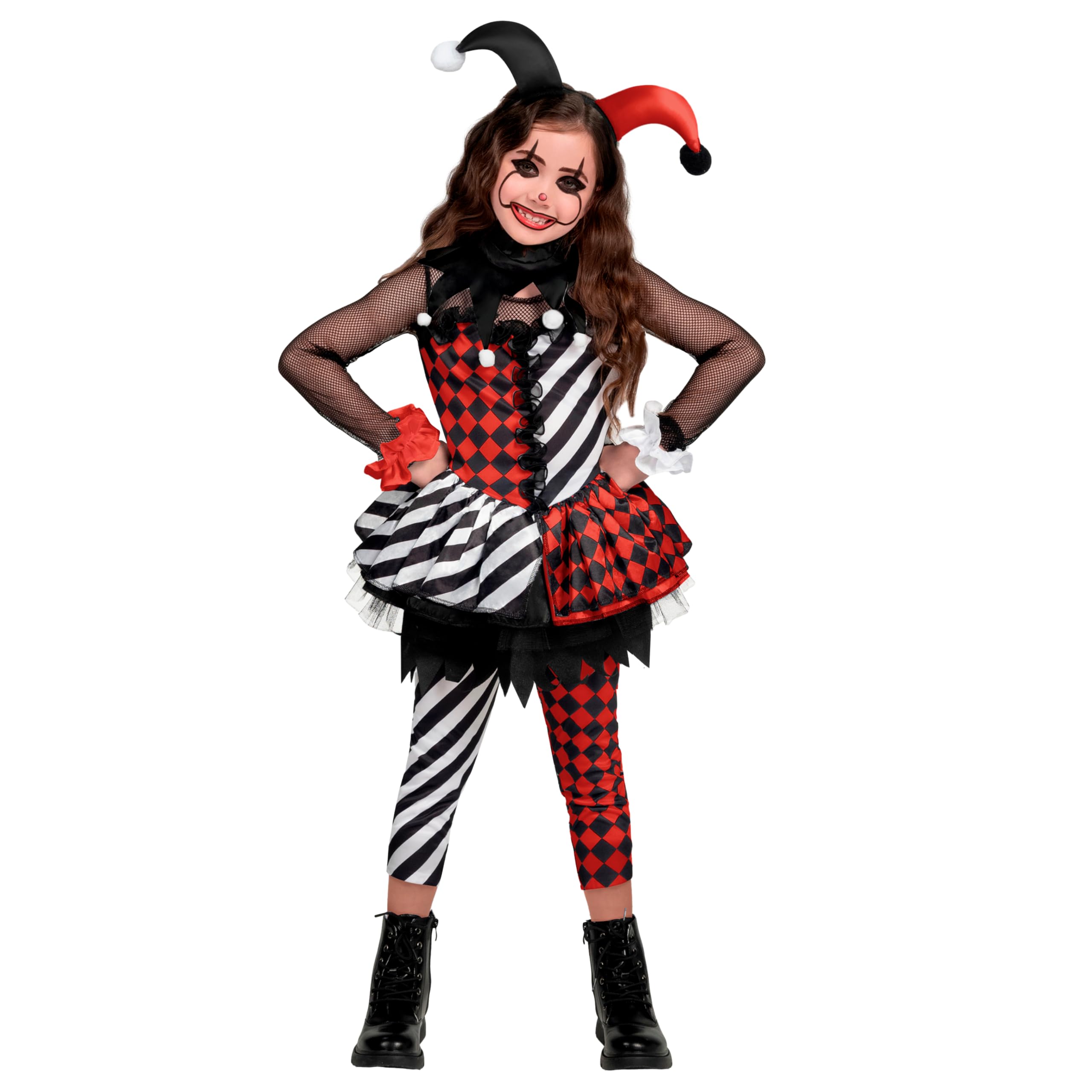 Amazon.com: Spooktacular Creations Girls Clown Costume, Evil Clown ...
