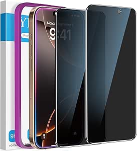 Amazon.com: YMHML 2 Pack Compatible for iPhone 16 Pro Max Privacy ...