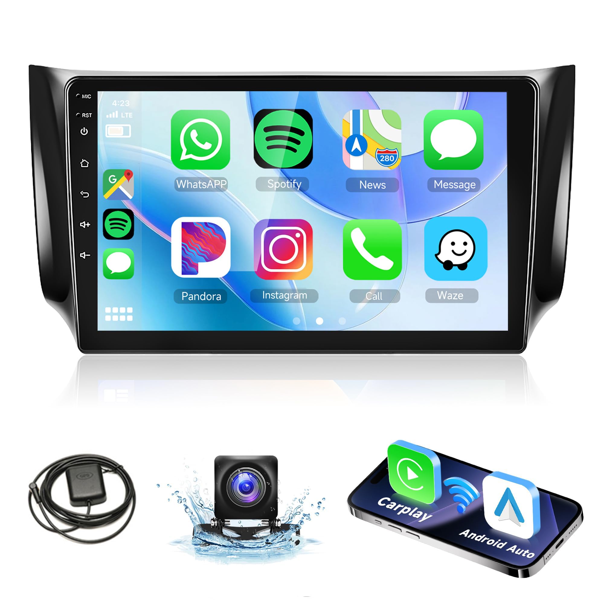 Amazon.com: 2G 64G Android Car Stereo Radio for Nissan Sentra Sylphy ...