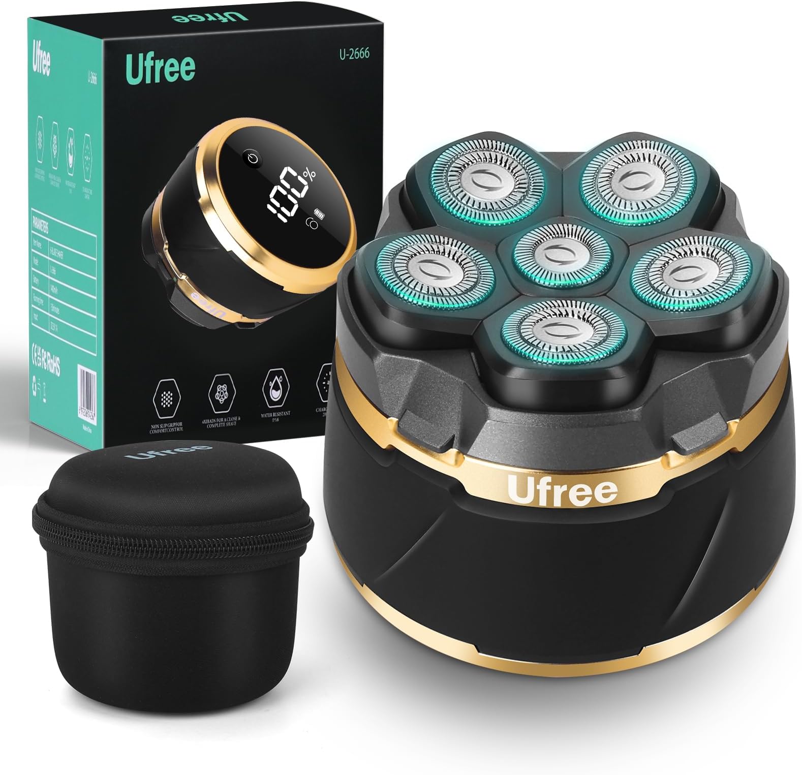 Amazon.com: Microtouch Titanium Electric Head Shaver - Rechargeable ...