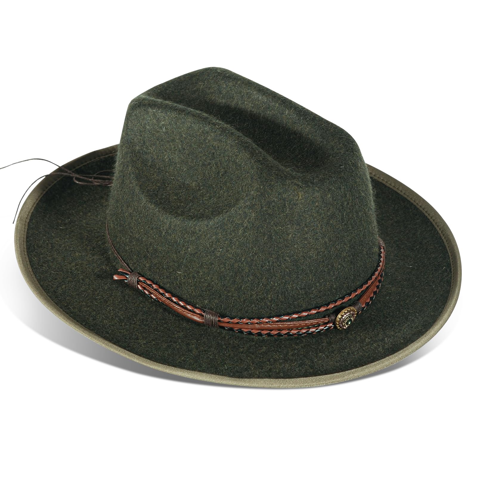 Snapklik.com : Open Road Hat Fedora Hat Pure Wool Felt Hat Vintage ...
