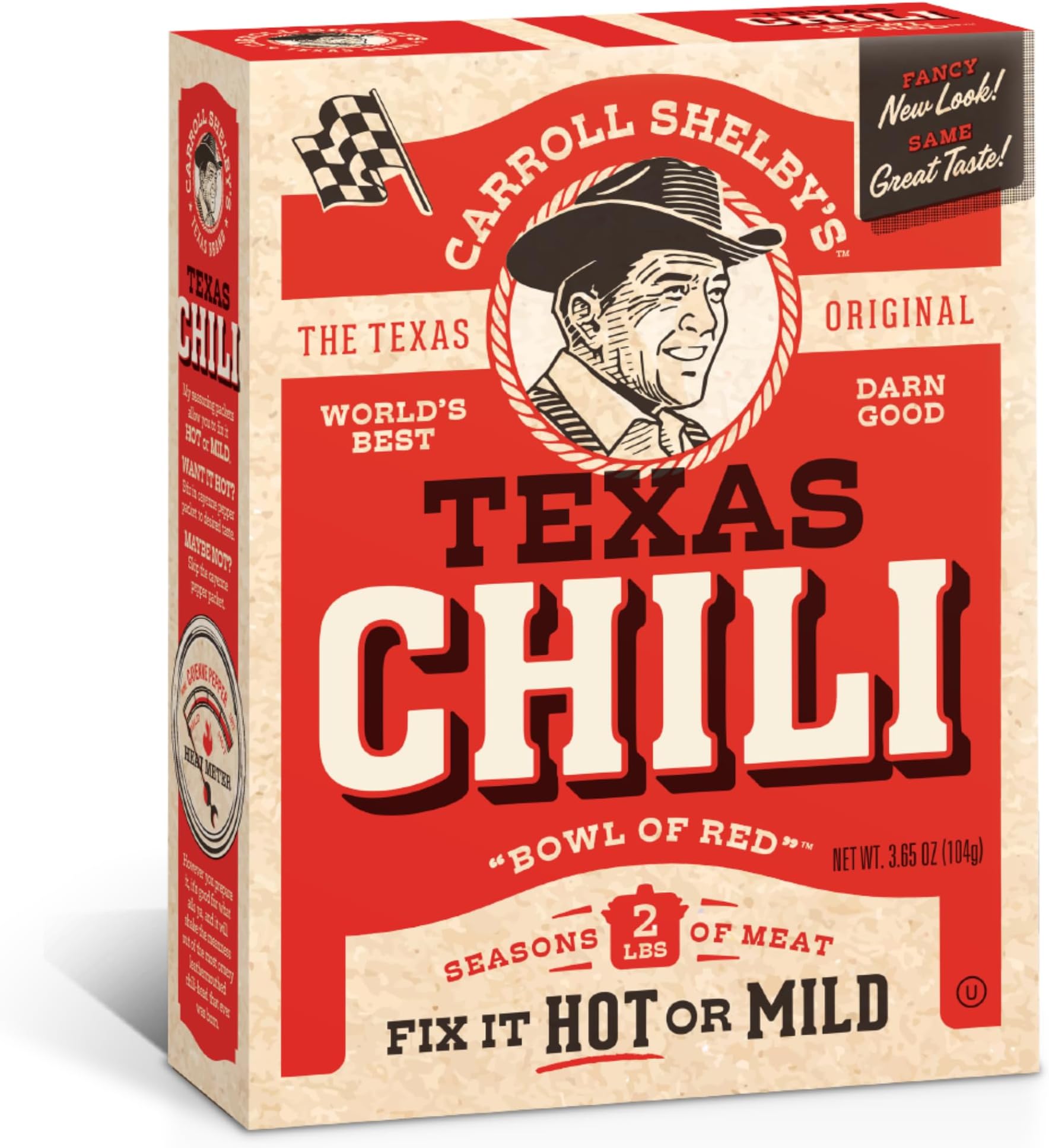Amazon.com : Carroll Shelby's Original Texas Chili Kit, 4-Ounce Boxes ...