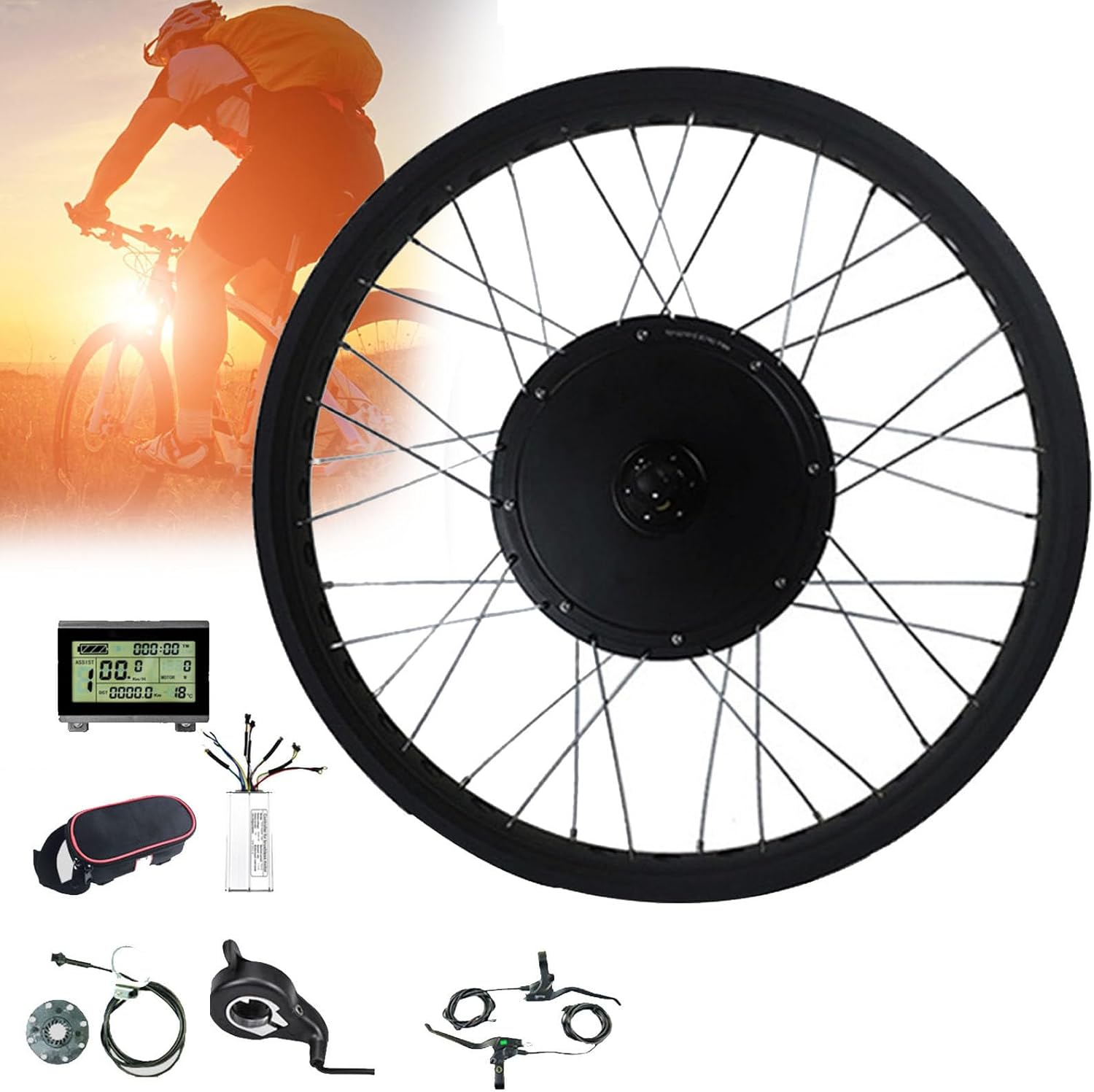 Cashwise Electric Bike Conversion Kit, Ebike Conversion Kit Rear Wheel ...