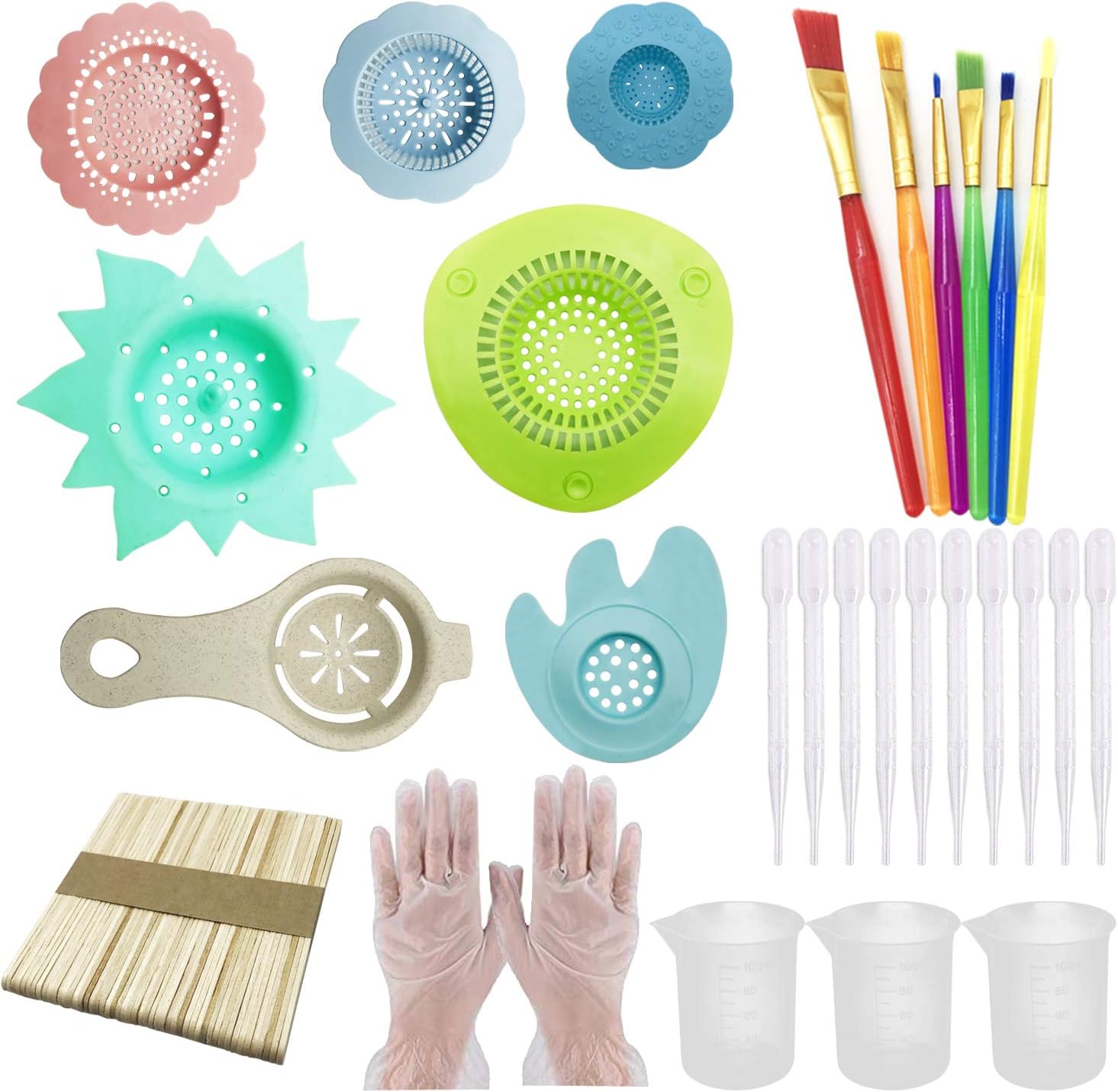 Amazon.com: Acrylic Pouring Strainers,13 Pcs Acrylic Paint Pouring ...