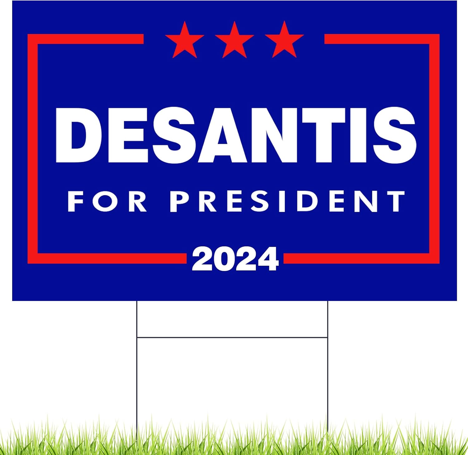 Amazon.com : Desantis For President 2024 Yard Sign With Metal Stake ...