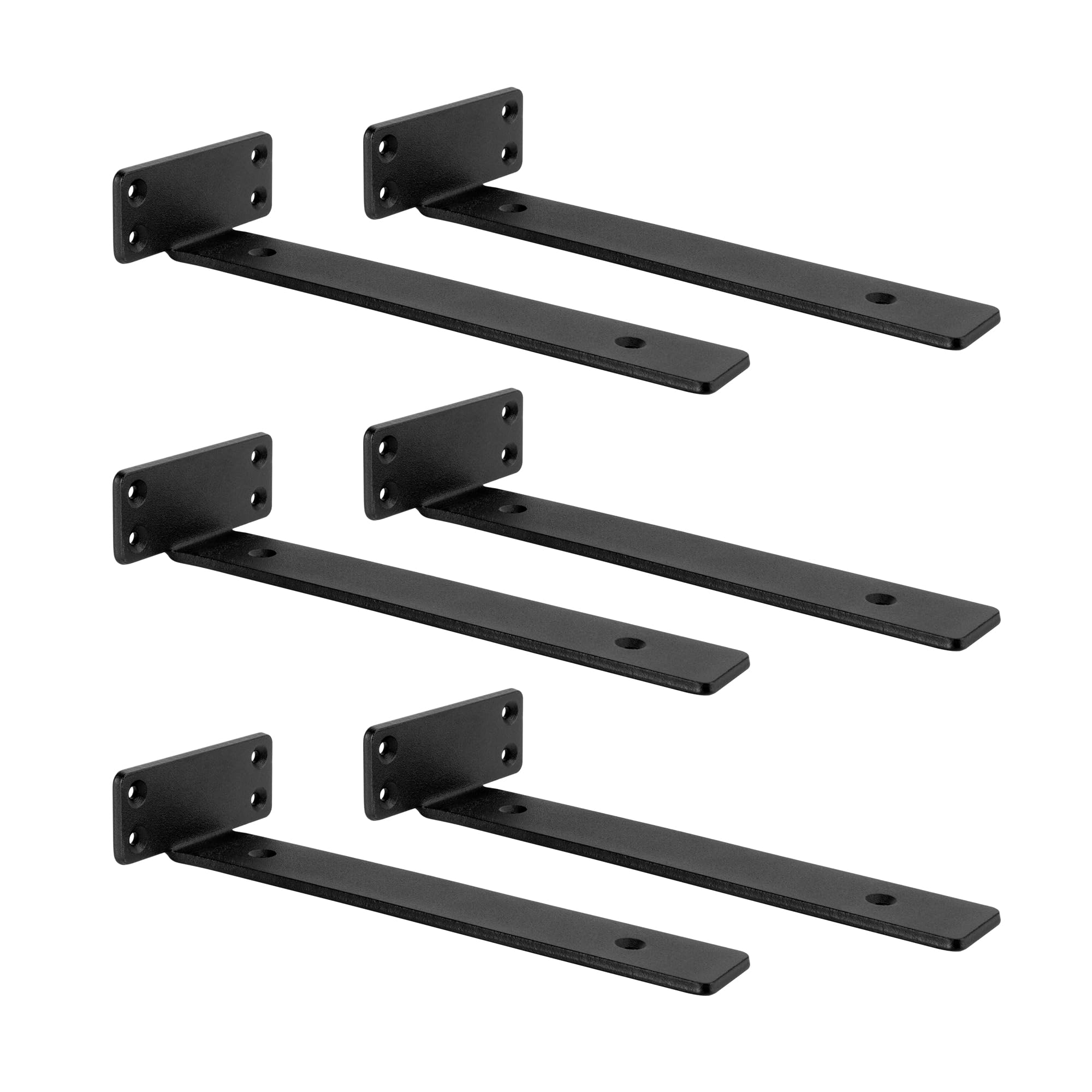 ICOOL 6 Pack 10 Inch Hidden Shelf Bracket, Heavy Duty Floating Wall ...